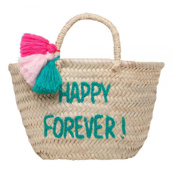 happy-forever-embroidered-pompom-basket | KTFAlways.com - Frank Villa